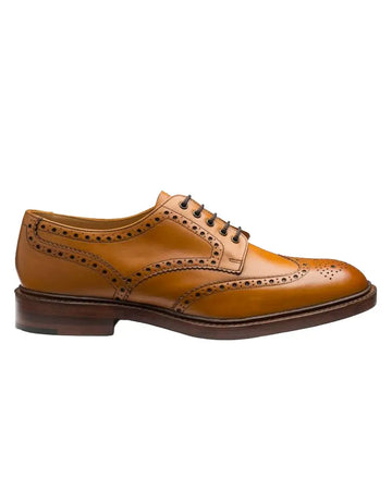 Loake Chester Brogue Shoes with Rubber Sole - Tan – Woven Retail