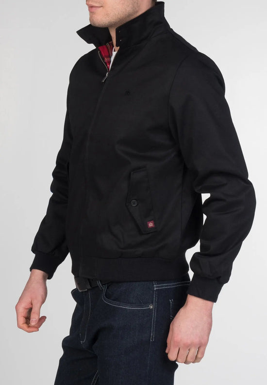 Merc London Harrington Cotton Jacket - Black | Buy – Woven Retail